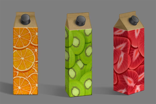 Juice Package Box Mockup