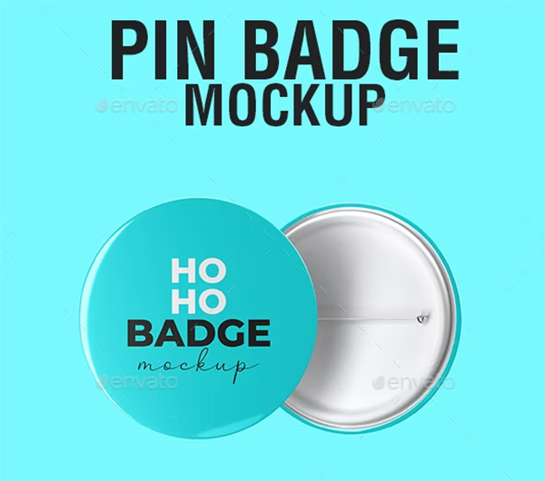 Pin Badge Mockup