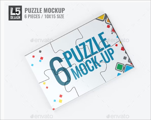 Puzzle 6 Pieces Mock-Up