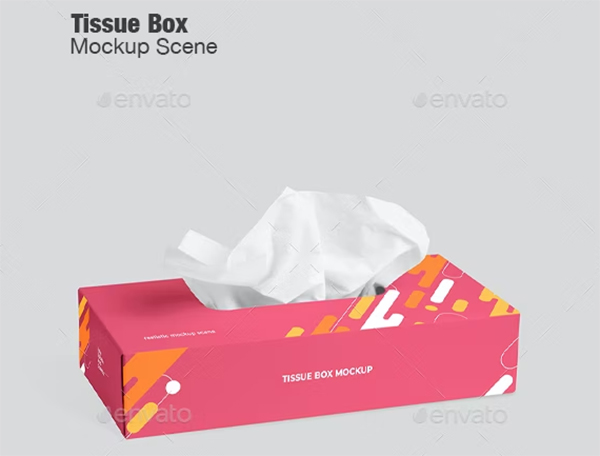 Tissue Box Packaging Mockups