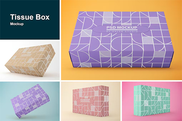 Tissue Box PSD Product Mockups