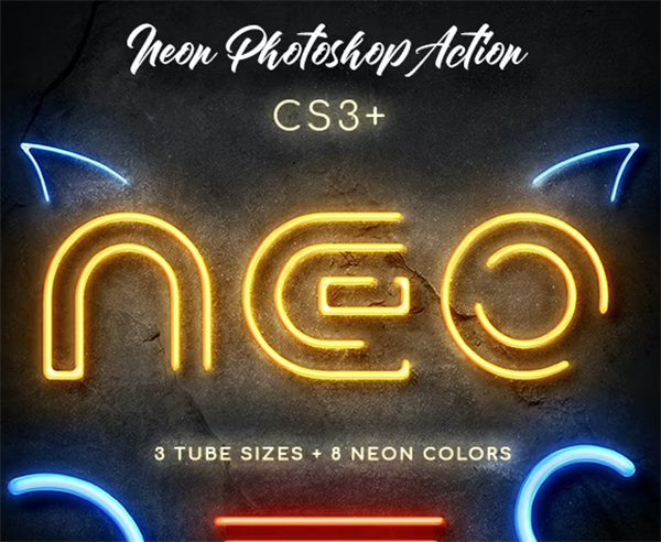 Neon Photoshop Action