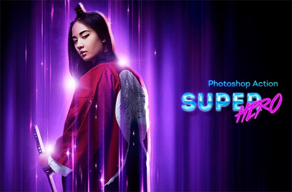 SuperHero Photoshop Action