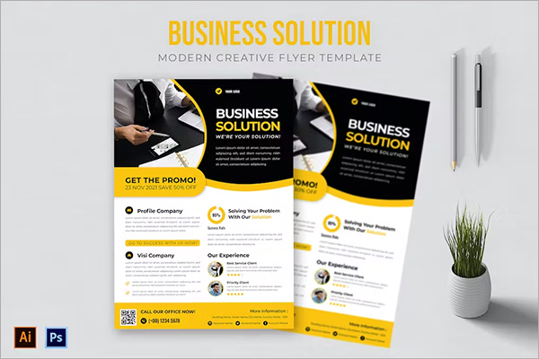 Business Solution Flyer AC Template