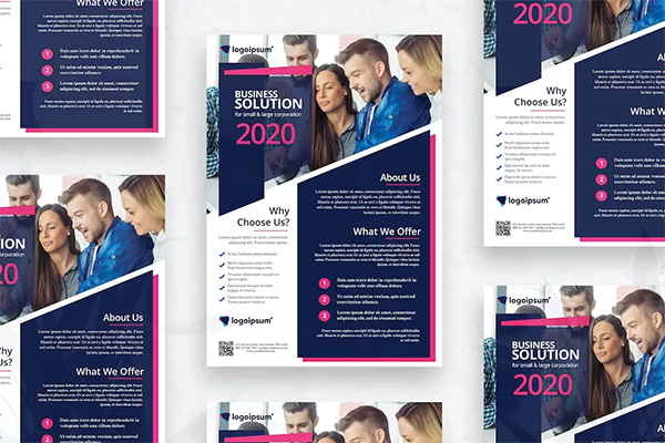 Business Solution Flyer Editable Template