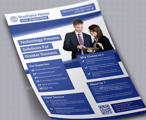 Business Solution Flyer PSD Template