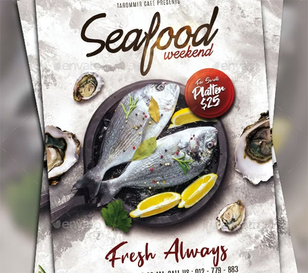 Seafood Flyer Design