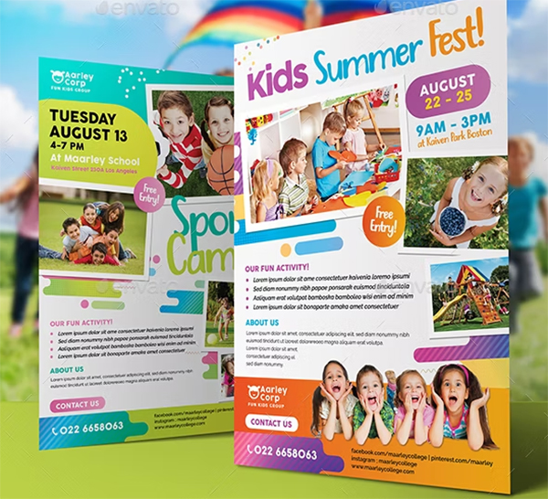 Kids Activities PSD Flyer