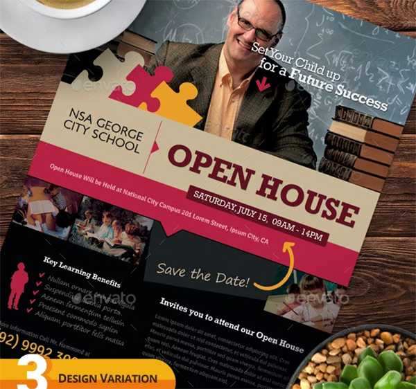School Open House Flyers