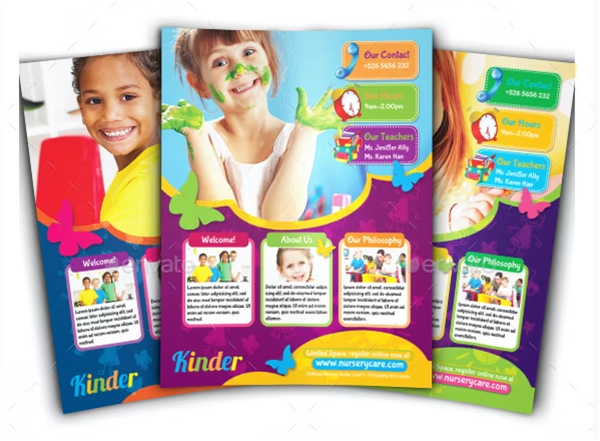 Childcare Nursery Flyer Template