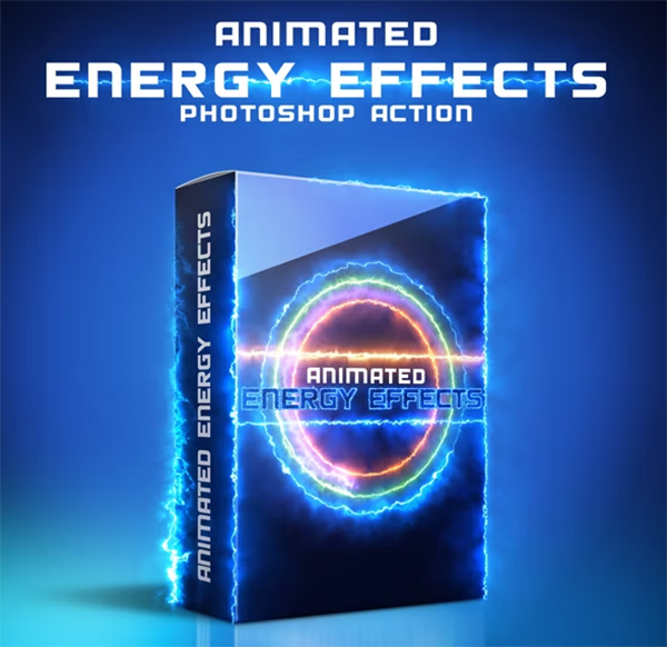 Animated Energy Effects Photoshop Action