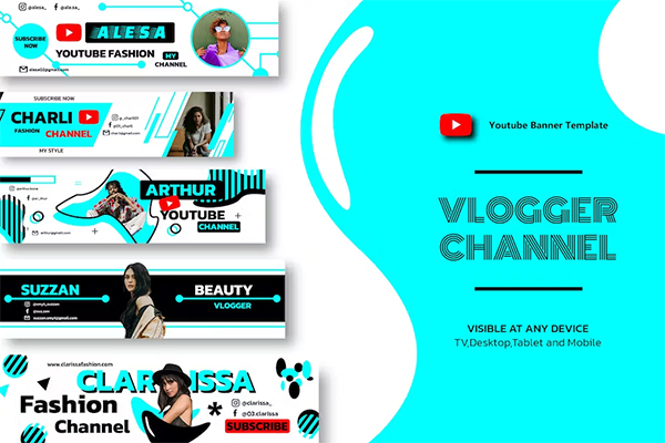 Fashion Youtube PSD Banner Template
