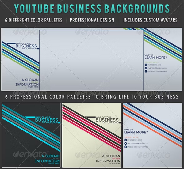 Business YouTube Backgrounds Design