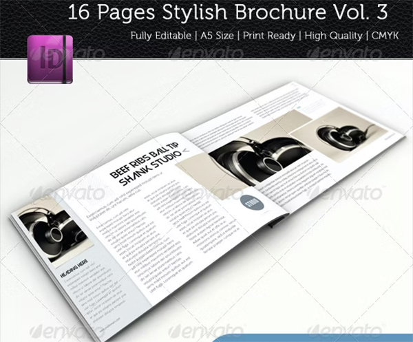 16 Pages Stylish Brochure Template