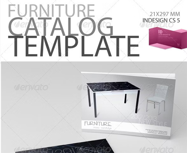 Furniture Catalog InDesign INDD Template