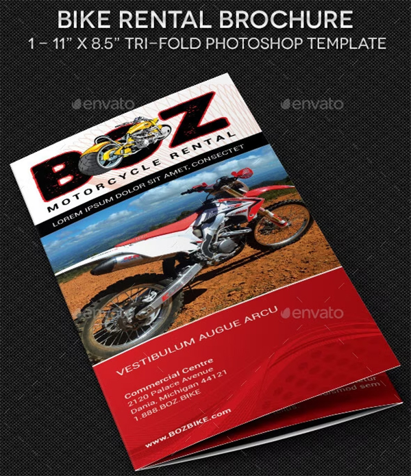 Bike Rental Brochure Template