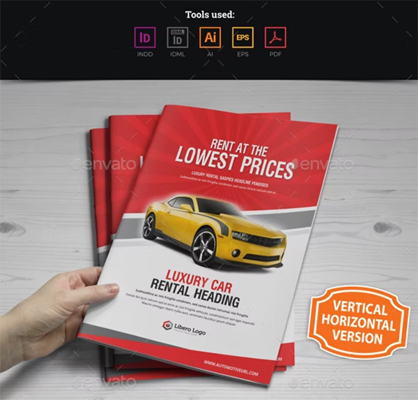 Luxury Car Sale Rental Brochure Design