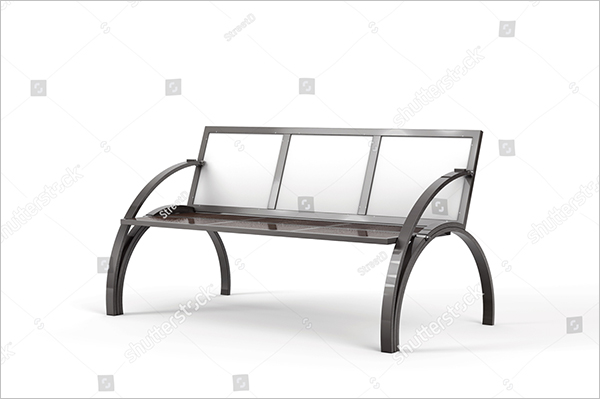 Bench Billboard Display Advertising Mockup