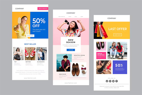 Free PSD Ecommerce Newsletter Templates