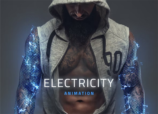Electricity Animated Photoshop Action