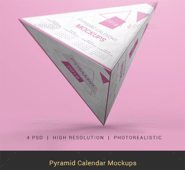 Pyramid Calendar Mockups