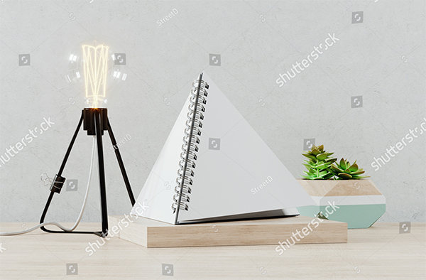 Pyramid Calendar Vector Mockup Design