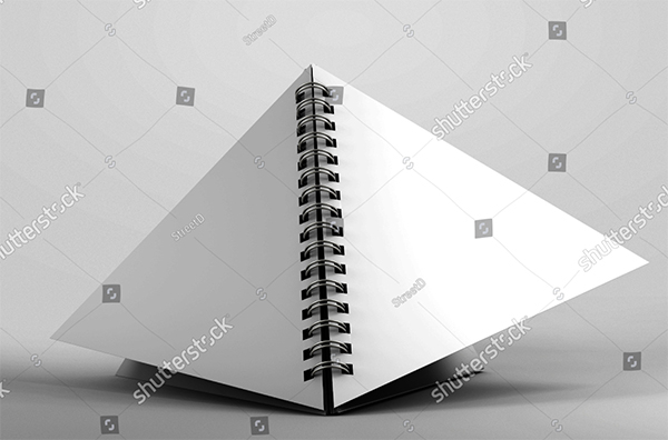 Pyramid Desk Calendar Vector Mockup