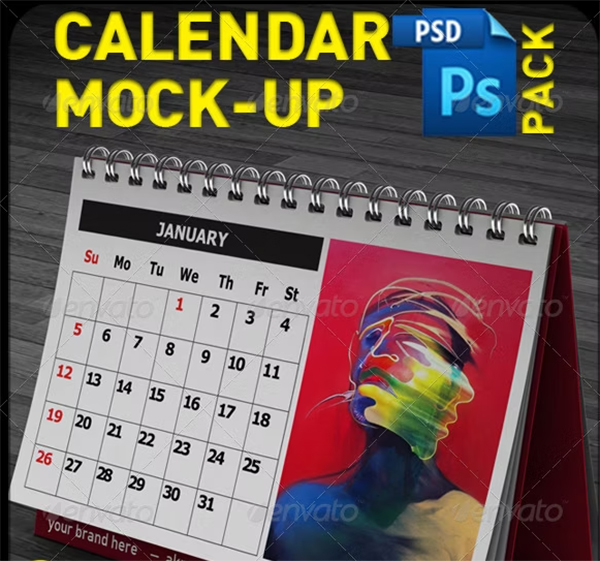 Spiral Calendar MockUp Pack