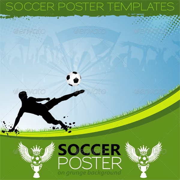 Soccer Poster PSD Template